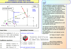 ECCENTRICALLY LOADED WELD GROUP ULTIMATE STRENGTH METHOD – LRFD 2nd ...