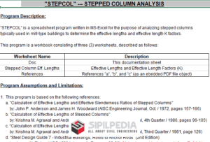 STEPCOL – STEPPED COLUMN ANALYSIS | Sipilpedia