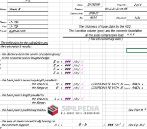The Thickness of Base Plate by the ASD I Section Column Concrete ...