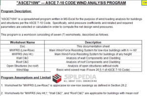ASCE710W – ASCE 7-10 CODE WIND ANALYSIS PROGRAM | Sipilpedia