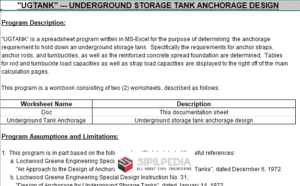 UGTANK – UNDERGROUND STORAGE TANK ANCHORAGE DESIGN | Sipilpedia