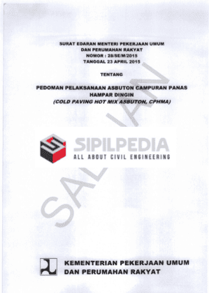 Pedoman Pelaksanaan Asbuton Campuran Panas Hampar Dingin (Cold Paving ...
