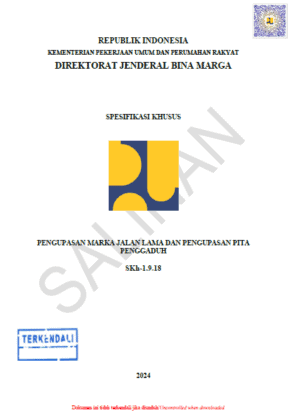 SKh-1.9.18 Pengupasan Marka Jalan Lama dan Pengupasan Pita Penggaduh | Sipilpedia