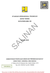 SOP/UPM/DJBM-158 Tentang Standar Operasional Prosedur Advis Teknis | Sipilpedia