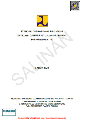SOP/UPM/DJBM-166 Standar Operasional Prosedur Evaluasi dan Persetujuan ...