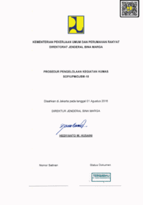 SOP/UPM/DJBM-18 tentang Prosedur Pengelolaan Kegiatan Humas | Sipilpedia