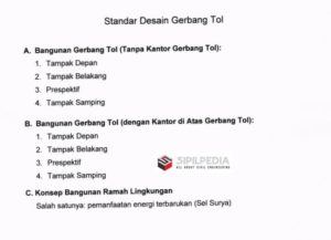Standar Desain Gerbang Tol | Sipilpedia