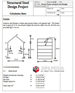 Structural Steel Design Project _Portal Frame Analysis and Design ...