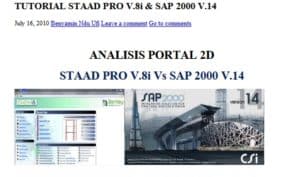 TUTORIAL STAAD PRO V.8i & SAP 2000 V.14 | Sipilpedia