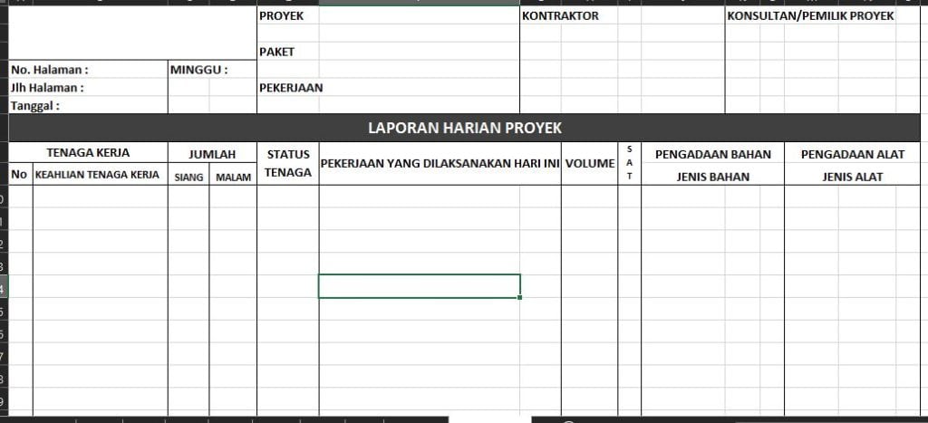 Laporan Mingguan Lengkap | Sipilpedia