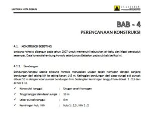 Laporan Desain Embung | Sipilpedia
