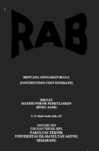 Makalah Pengertian RAB dan Contoh | Sipilpedia