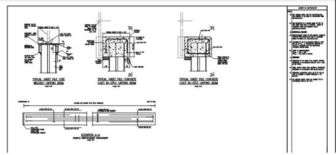 Sheet Pile Capping Beam Details | Sipilpedia