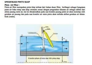 SPESIFIKASI PINTU KLEP | Sipilpedia
