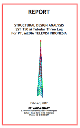 STRUCTURAL DESIGN ANALYSIS SST 150 M Tubular Three Leg | Sipilpedia