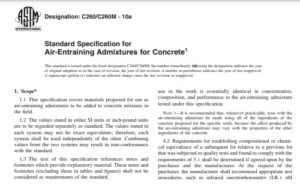 Standard Specification for Air-Entraining Admixtures for Concrete ...