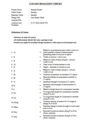 COLUMN BEAM JOINT CHECKS | Sipilpedia