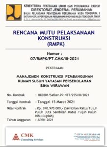 RENCANA MUTU PELAKSANAAN KONSTRUKSI PEKERJAAN MANAJEMEN KONSTRUKSI ...
