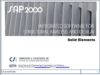 SAP 2000 Integrated Software For Structural Analysis and Design Solid Elements | Sipilpedia