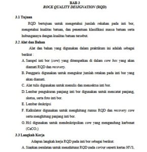 ROCK QUALITY DESIGNATION (RQD) | Sipilpedia