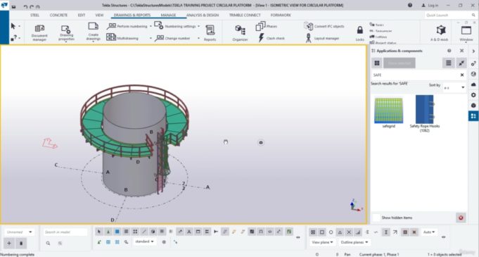 Tekla Structures 2020 Modelling Circular Platform For Oil and Gas Project | Sipilpedia
