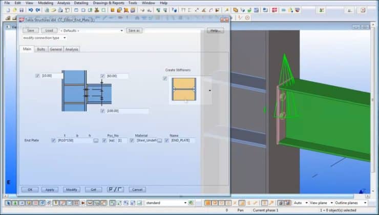 How To Custom Component Dialog Editor in Tekla Structures | Sipilpedia