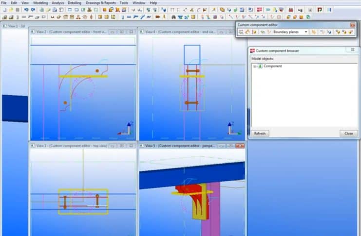 How To Custom Components Connection in Tekla Structures | Sipilpedia