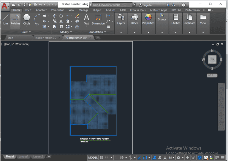 Denah dan Gambar CAD Detail Atap _Atap Rumah | Sipilpedia