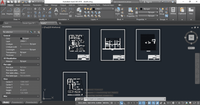 Denah dan Gambar CAD Desain Perumahan 2 Lantai Diseno | Sipilpedia