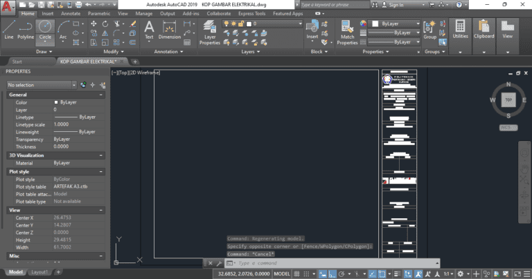Denah dan Gambar CAD Desain Panel_Kop Gambar Elektrikal | Sipilpedia