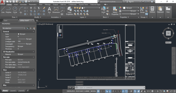 Denah dan Gambar CAD Desain Panel_Utilitas Listrik | Sipilpedia