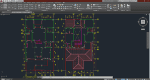 DENAH PENEMPATAN KOLOM LANTAI DASAR | Sipilpedia