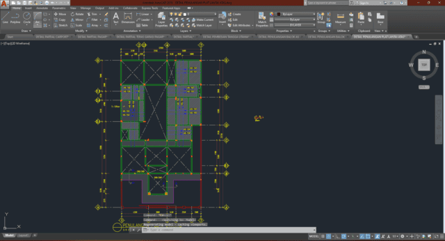 Denah dan Gambar CAD Arsitek Gambar Kerja Rumah Tinggal 2LT_DETAIL ...