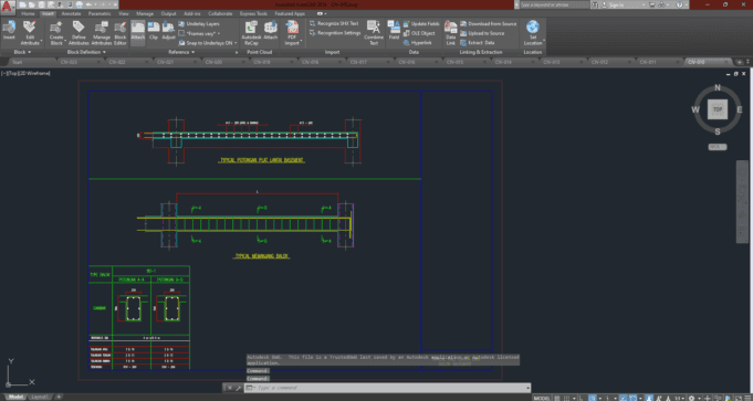 Denah dan Gambar CAD Arsitek Wisma 3 Lantai_CIV-010 | Sipilpedia