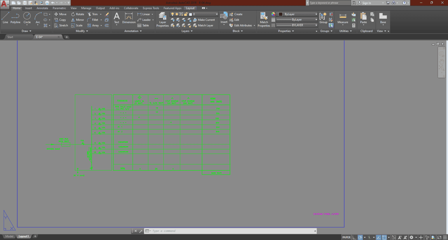 Denah dan Gambar CAD Arsitek Ruko_ME Ruko E-04 | Sipilpedia