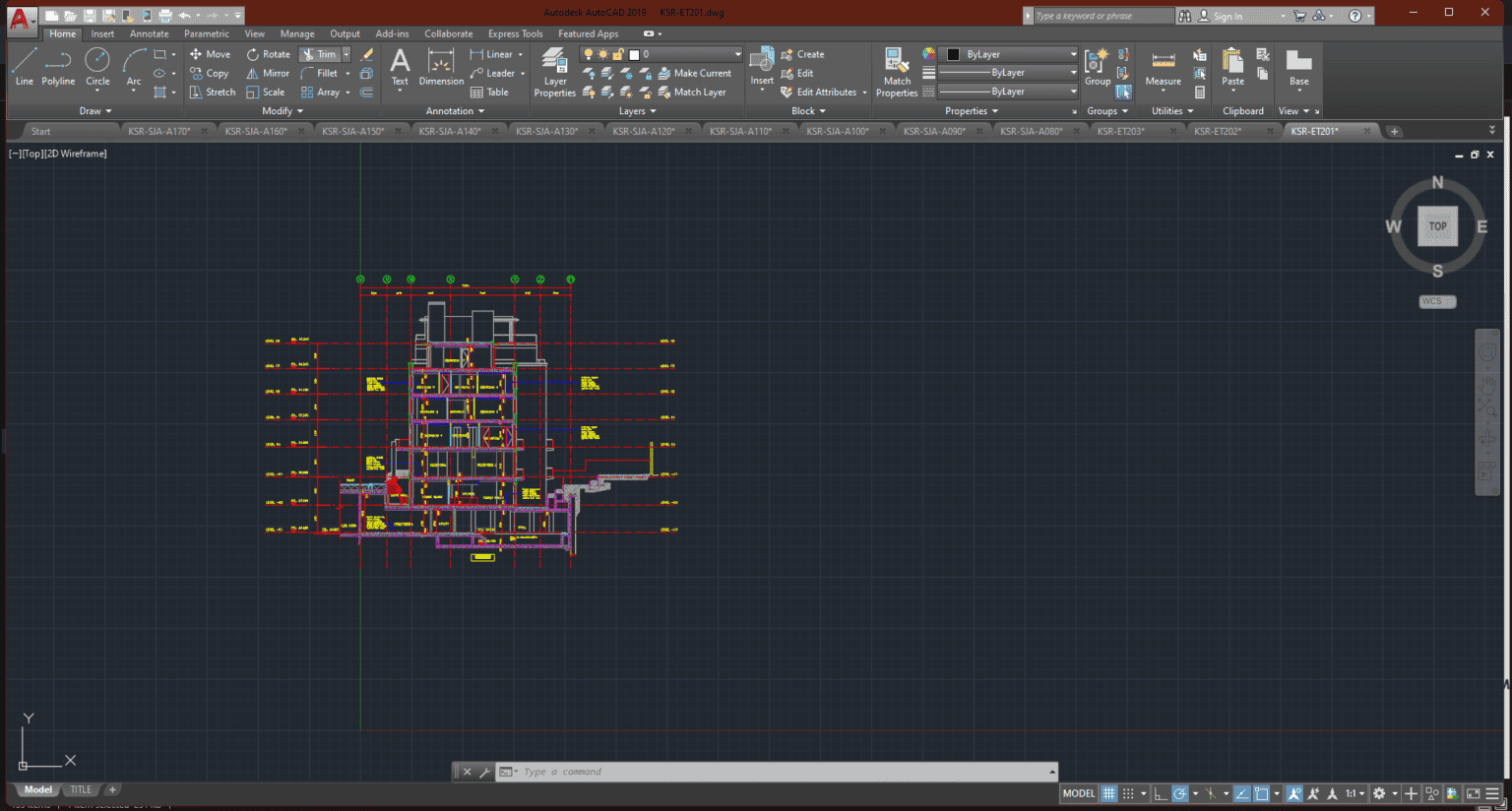 Denah dan Gambar CAD High Building Apartment_KSR-ET201 | Sipilpedia