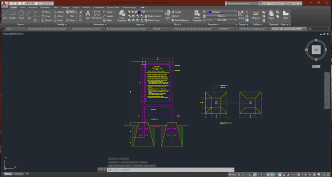 Denah dan Gambar CAD Arsitek SPBU_Rambu Tata Cara Bongkar BBM | Sipilpedia