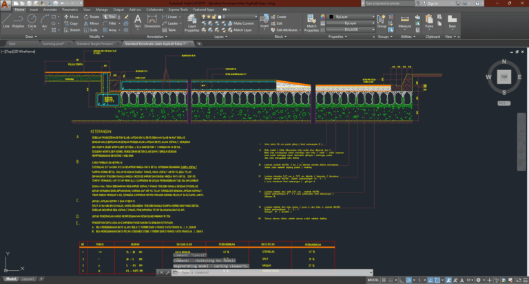 Denah dan Gambar CAD Arsitek SPBU_Standard Konstruksi Jalan Asphalt ...