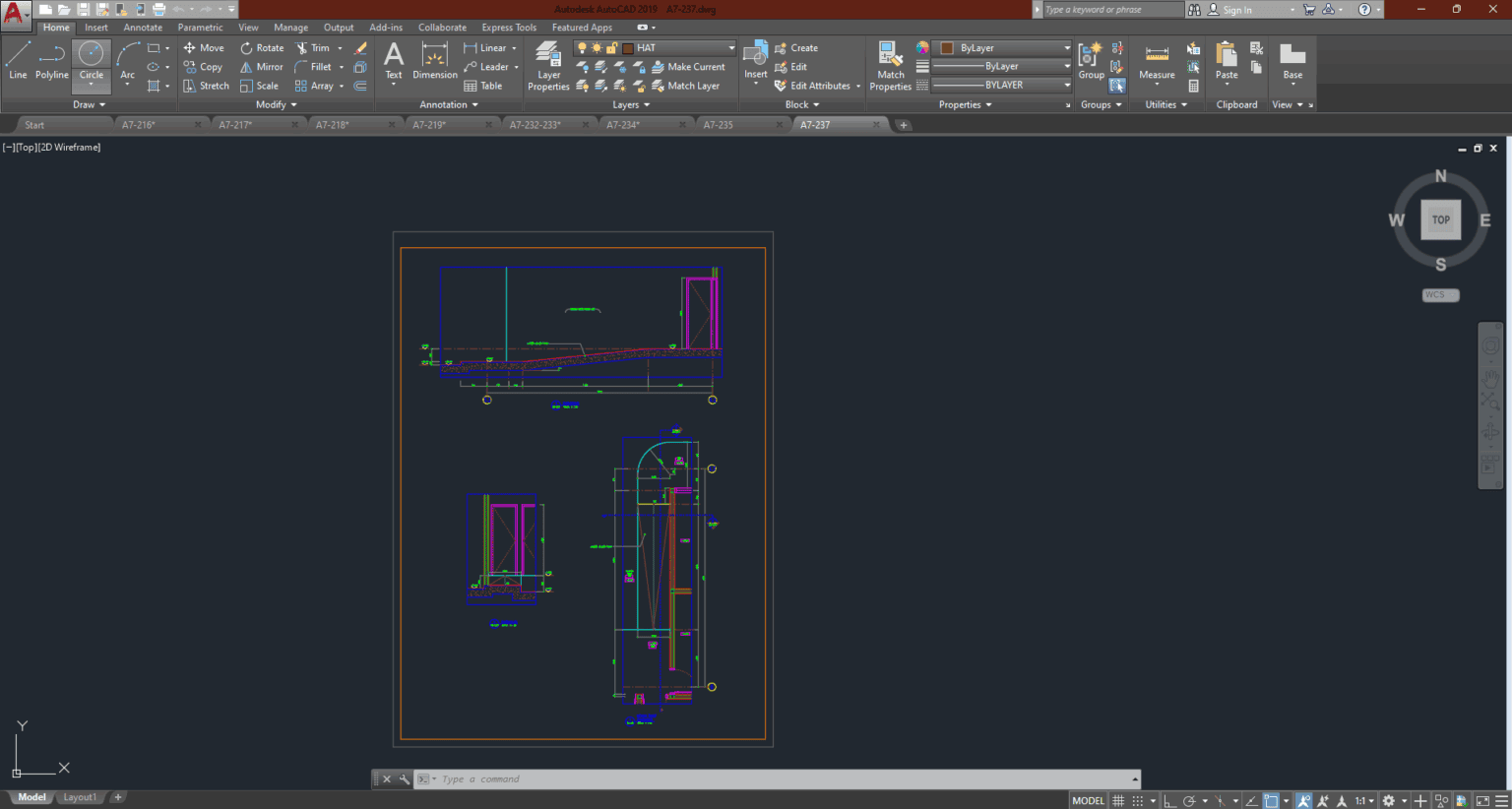 Denah dan Gambar CAD High Building Hotel_Ramp A7-237 | Sipilpedia
