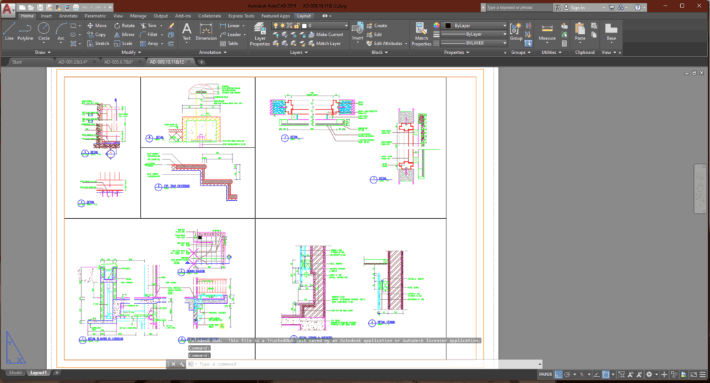 Denah dan Gambar CAD High Building Hotel _Arsitektur Detail AD-009,10 ...