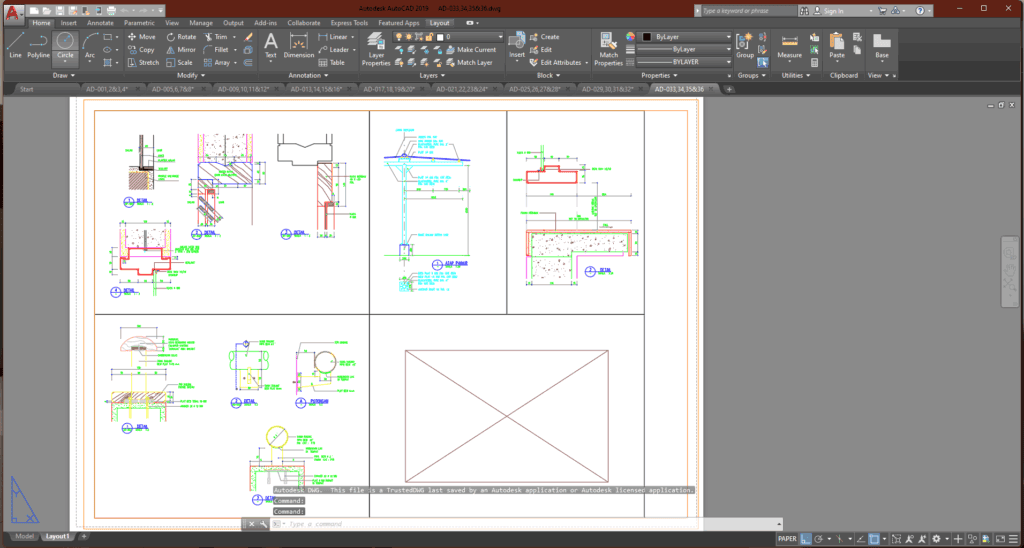 Denah dan Gambar CAD High Building Hotel _Arsitektur Detail AD-033,34 ...