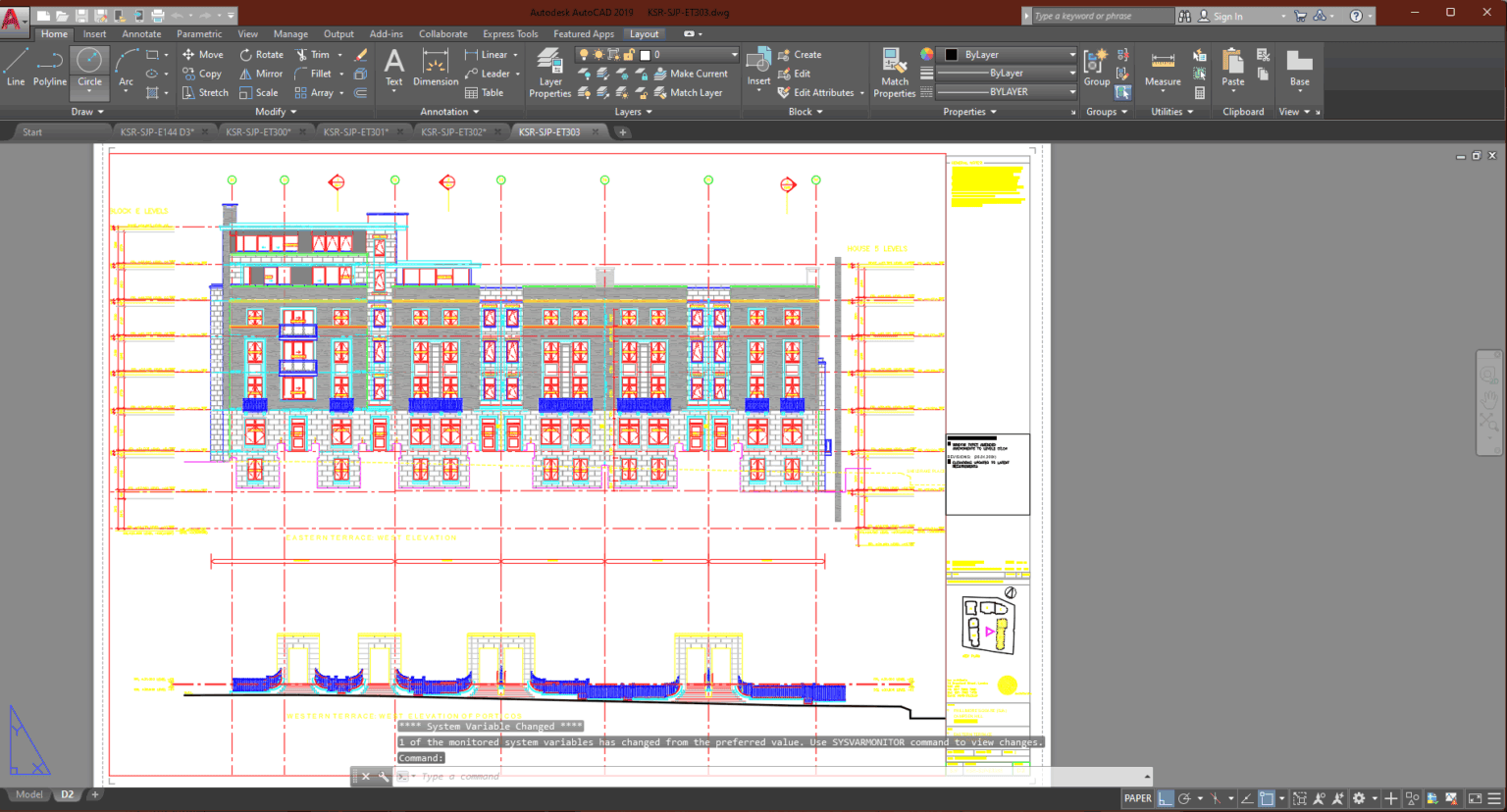 Denah dan Gambar CAD High Building Apartment_KSR-SJP-ET303 | Sipilpedia