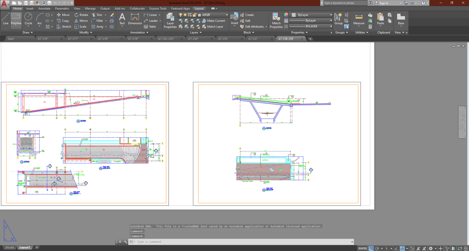 Denah dan Gambar CAD High Building Hotel_Ramp A7-238-239 | Sipilpedia