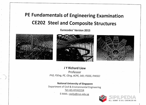 PE Fundamentals of Engineering Examination CE202 Steel and Composite Structures | Sipilpedia