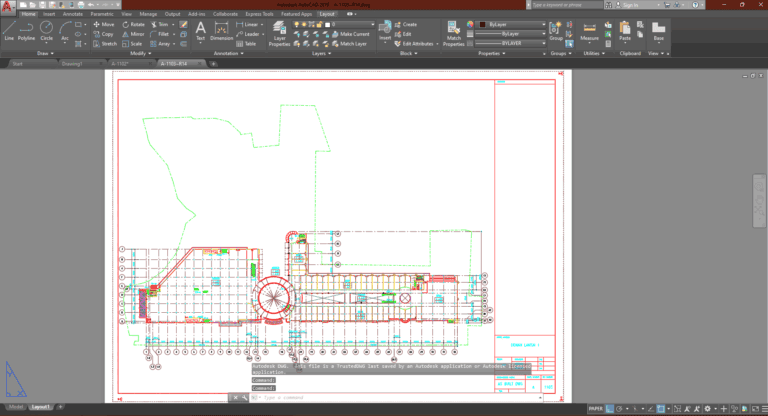 Denah dan Gambar CAD High Building MALL_A1103~R14 | Sipilpedia