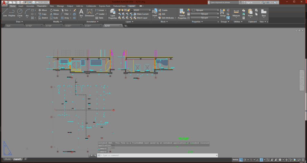 Denah dan Gambar CAD High Building Mall_A2101 | Sipilpedia