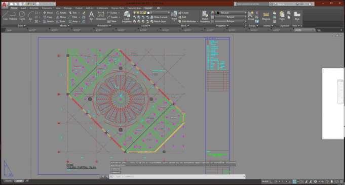 Denah dan Gambar CAD High Building Mall_A3203 | Sipilpedia