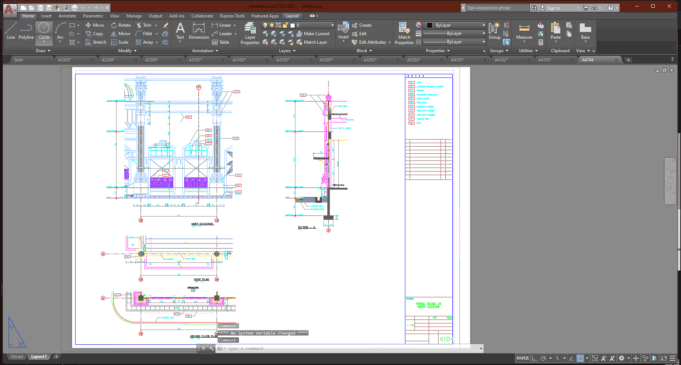 Denah dan Gambar CAD High Building Mall_A4104 | Sipilpedia