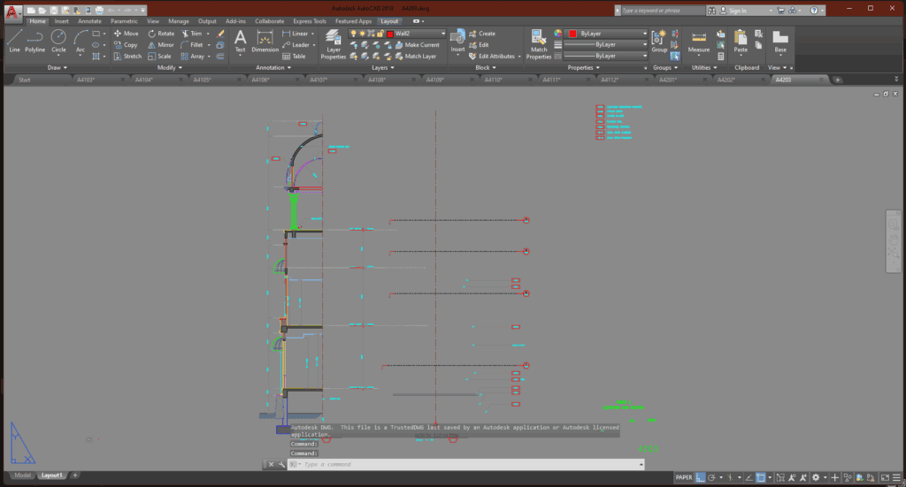 Denah dan Gambar CAD High Building Mall_A4302 | Sipilpedia