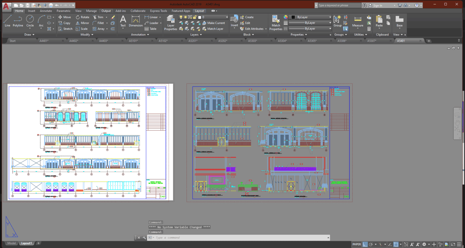 Denah dan Gambar CAD High Building Mall_A5401 | Sipilpedia